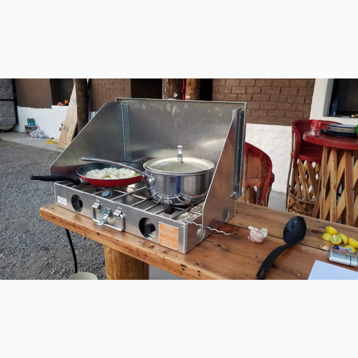 COOK PARTNER 18" STOVE WITH WIND SCREEN – Mule Expedition Outfitters