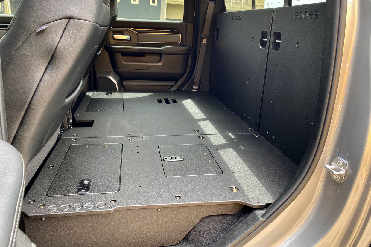 Goose Gear Ram 5th Gen 2019 - Present Crew Cab Rear Seat Deletes – Mule ...